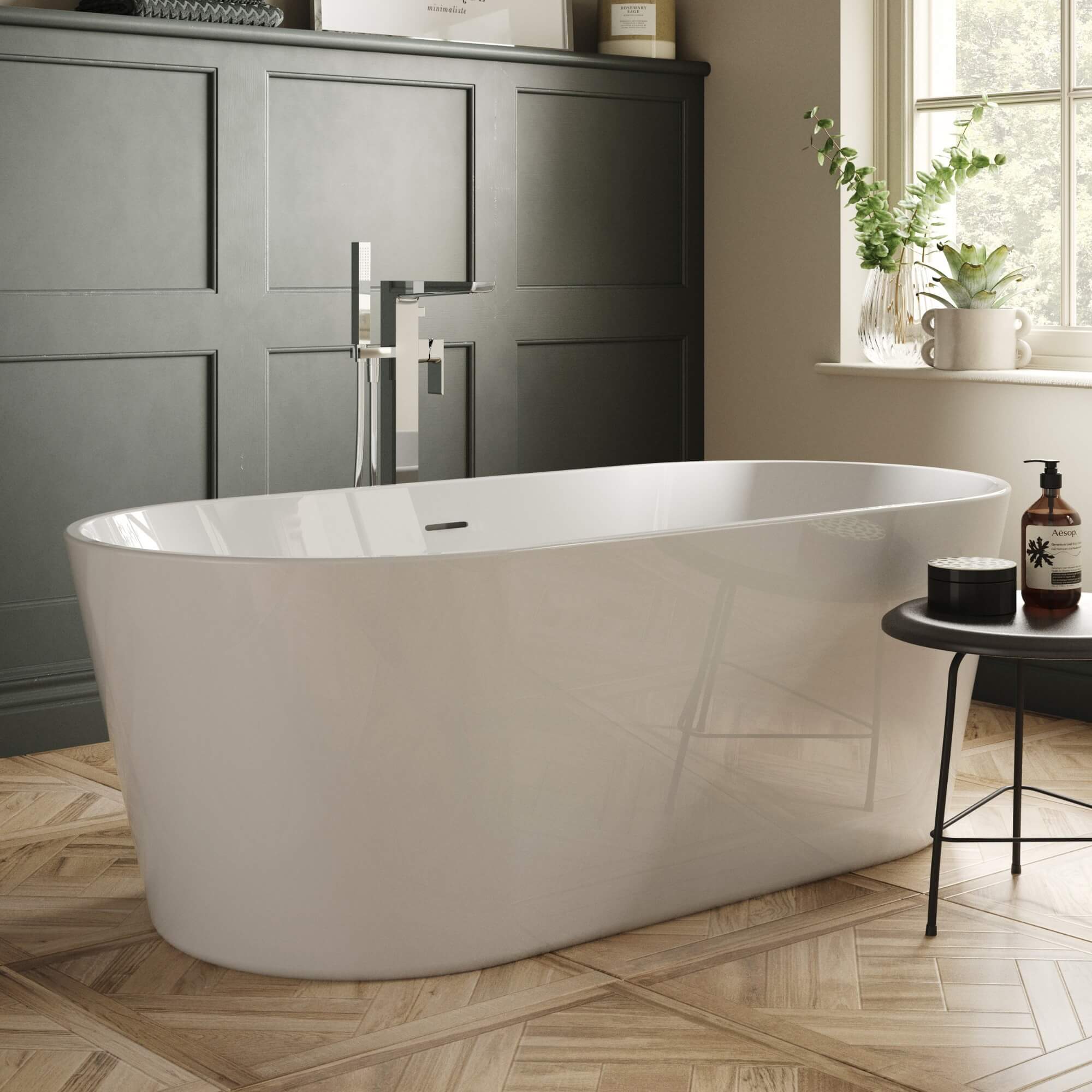 Como Freestanding Bath 1800 x 800mm - White – BathLab