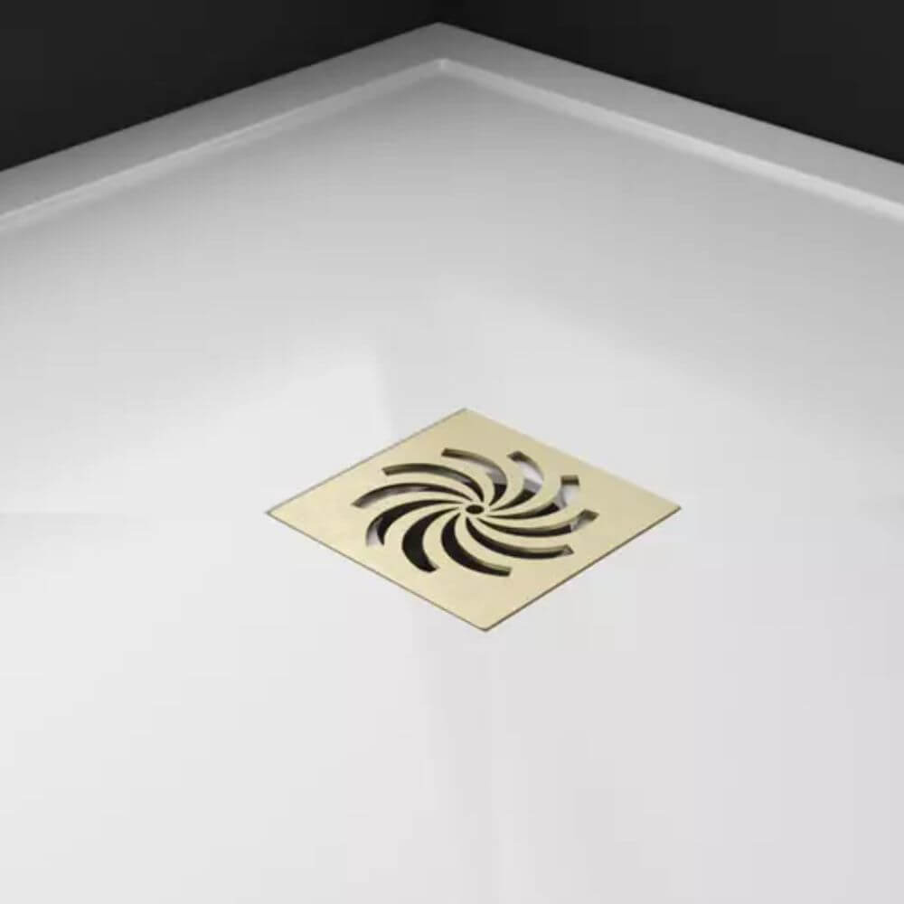 SlimStone Shower Tray Waste Kit - Brushed Brass – BathLab
