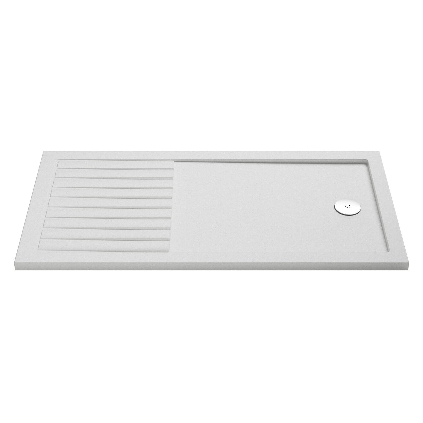 Vista 8mm Matt Black 1950mm Walk-In Shower Screen with Slip-Resistant ...